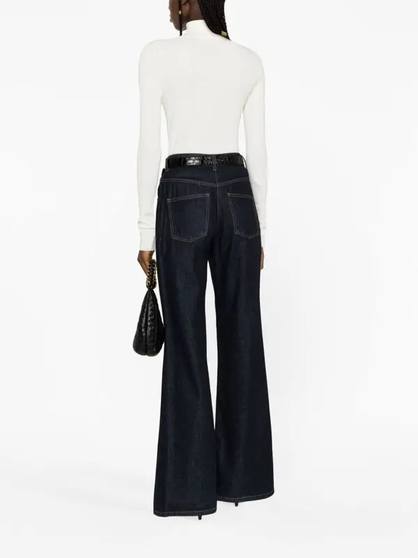 Balmain Roll-neck Merino-wool Jumper - Neutrals