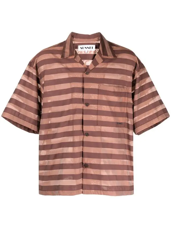 Sunnei Striped Cotton-blend Shirt