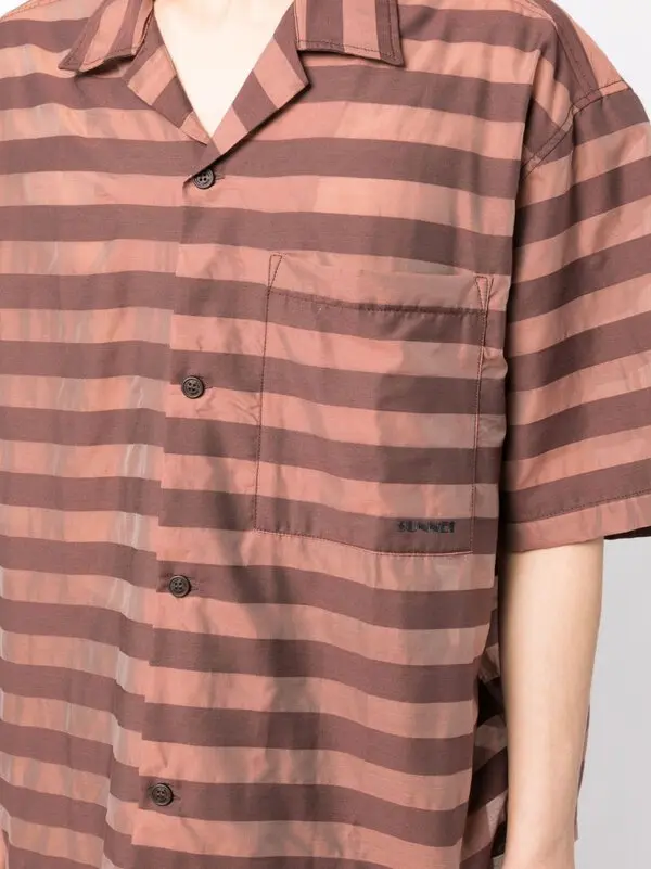 Sunnei Striped Cotton-blend Shirt