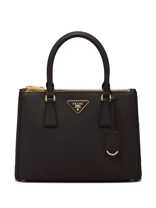 Prada Galleria Leather Tote Bag - Black | Editorialist