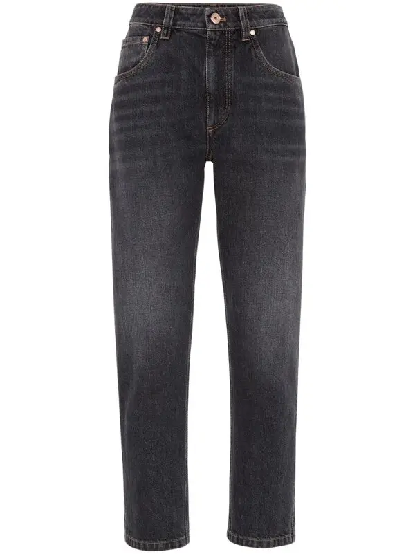 Brunello Cucinelli Straight-leg Cropped Jeans