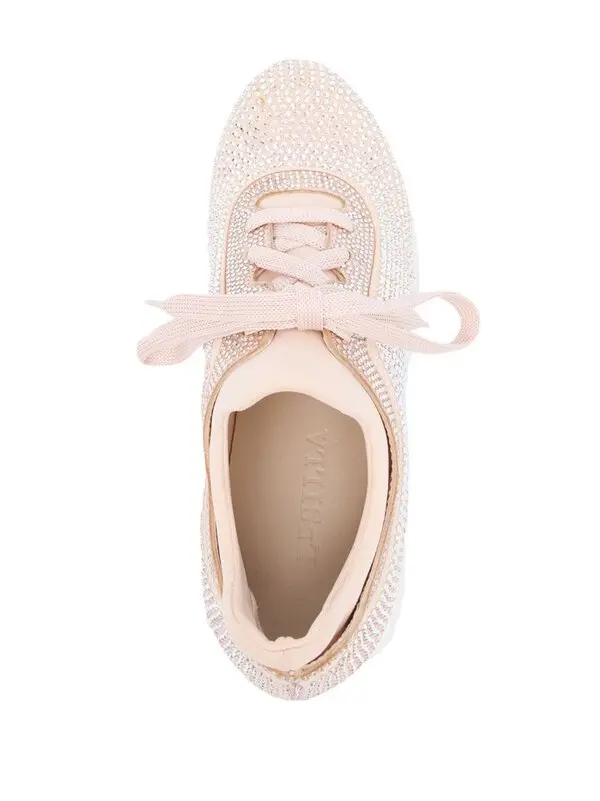 LE SILLA Reiko Wave Crystal-embellished Sneakers - Pink