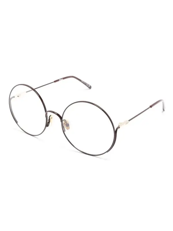 Chloé Thin-arms Round-frame Glasses