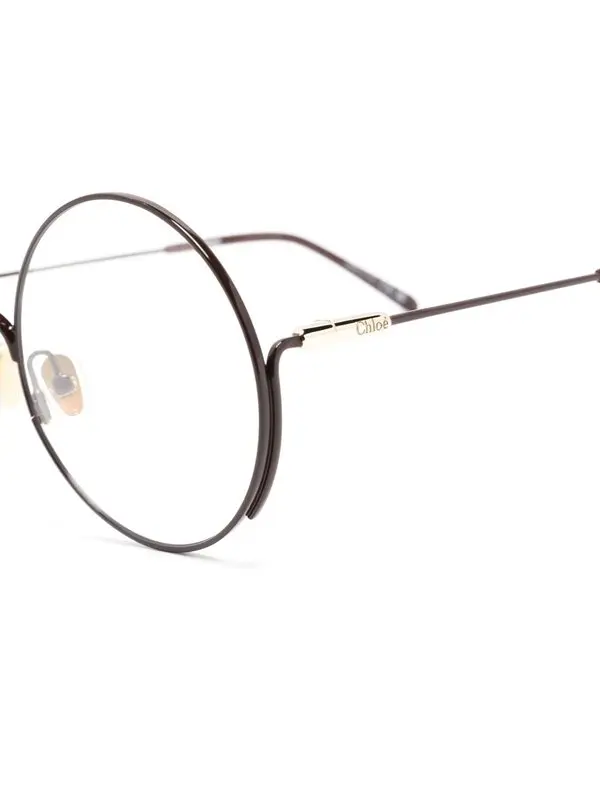 Chloé Thin-arms Round-frame Glasses