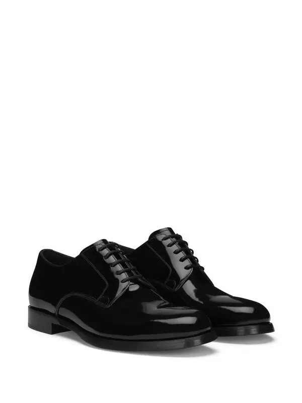 Dolce & Gabbana Leather Derby Shoes - Black