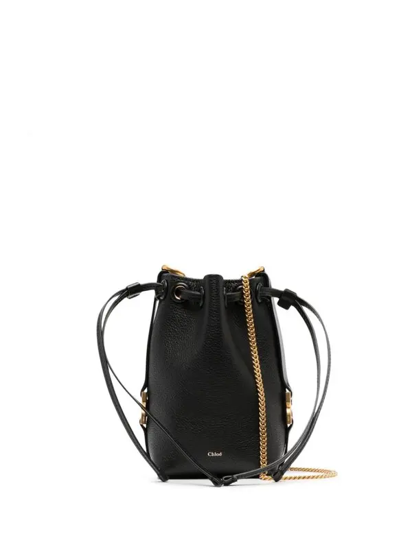 Chloé Micro Marcie Leather Bucket Bag