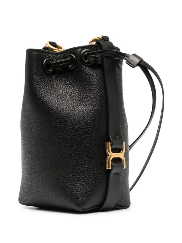 Chloé Micro Marcie Leather Bucket Bag