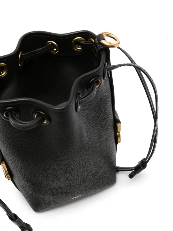 Chloé Micro Marcie Leather Bucket Bag