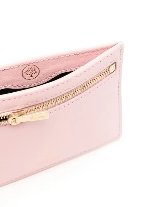 Mulberry Zipped Grained Leather Cardholder