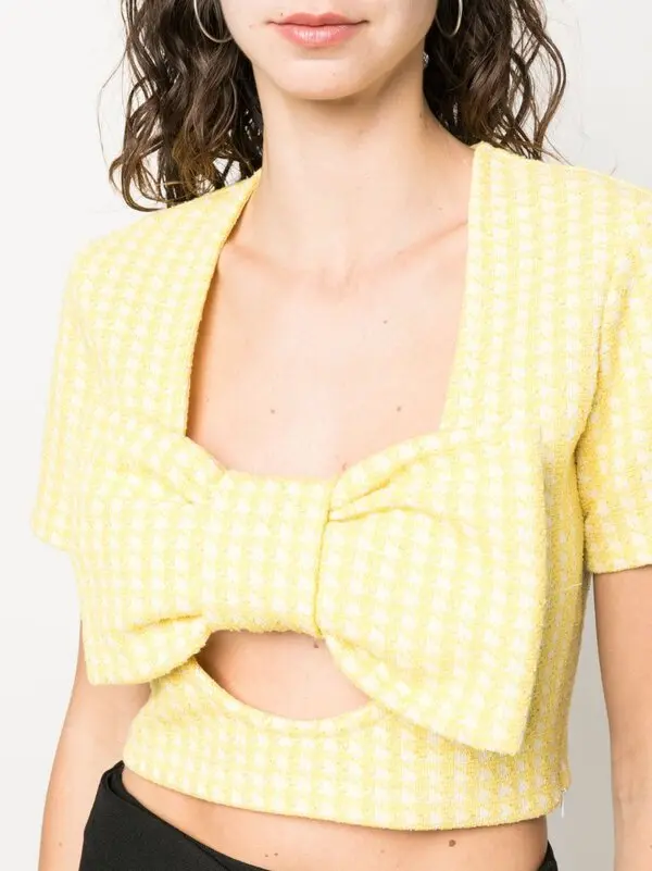 Viktor & Rolf Bandeau Bow Crop Top