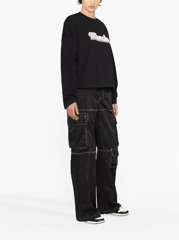 Moncler Logo-appliqué Sweatshirt - Black
