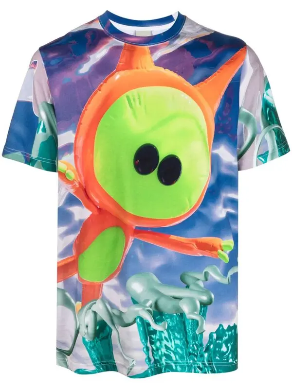 PERKS AND MINI Marpi-print Organic Cotton T-shirt - Green