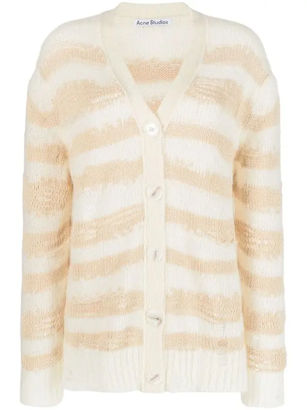 Acne Studios Distressed Striped Cardigan