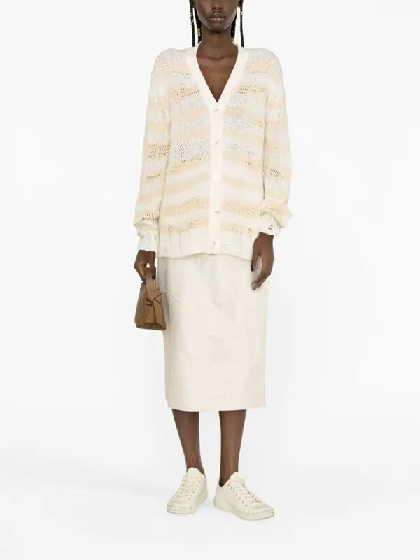 Acne Studios Distressed Striped Cardigan