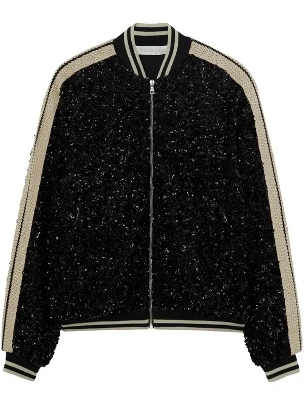 Palm Angels Sequin-embellished Bomber Jacket