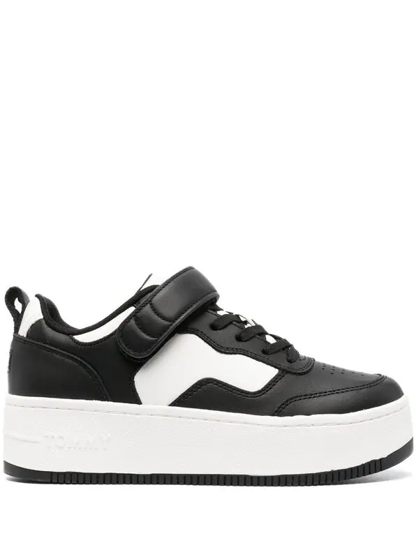 Tommy Hilfiger Leather Flatform Sneakers