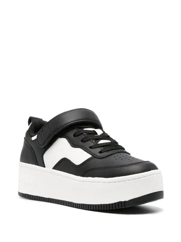Tommy Hilfiger Leather Flatform Sneakers