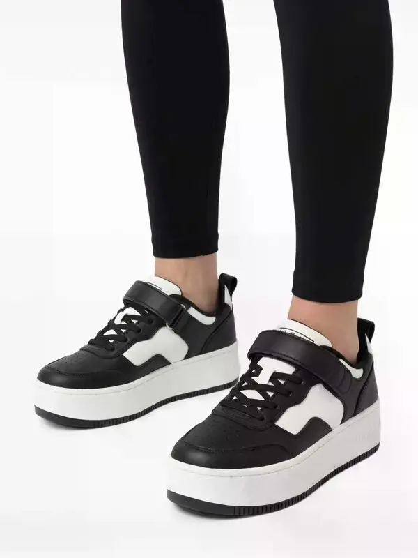 Tommy Hilfiger Leather Flatform Sneakers