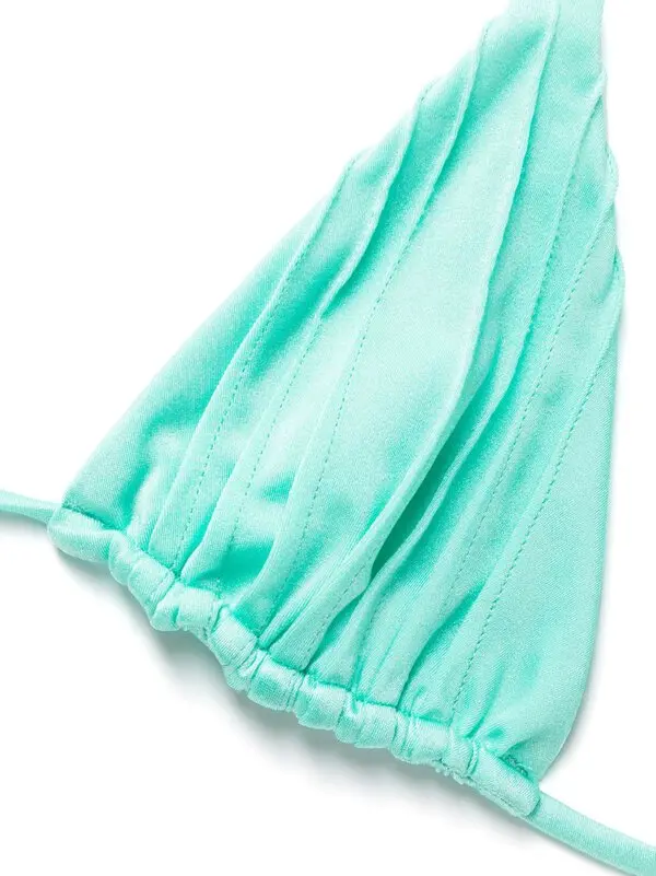 NOIRE SWIMWEAR Gathered Bikini Set - Blue