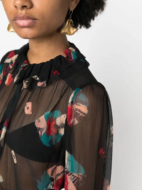 Ulla Johnson Abstract-print Blouse