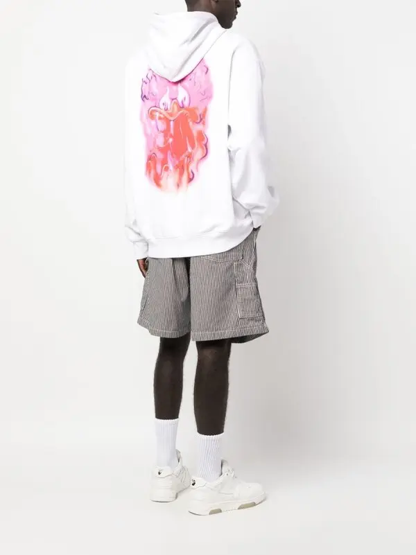 Carhartt Work In Progress Graphic-print Cotton Hoodie - White