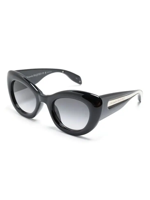 Alexander McQueen Engraved-logo Sunglasses