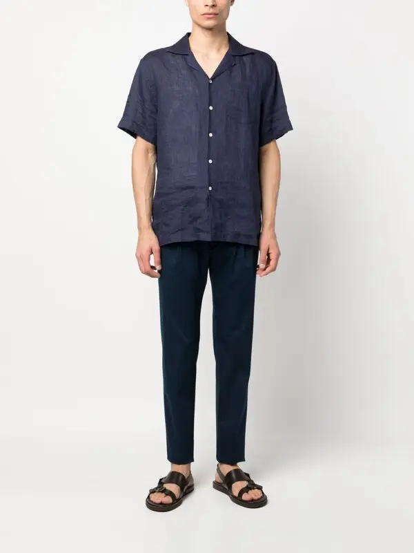 MOORER Anton-we Tapered Trousers - Blue