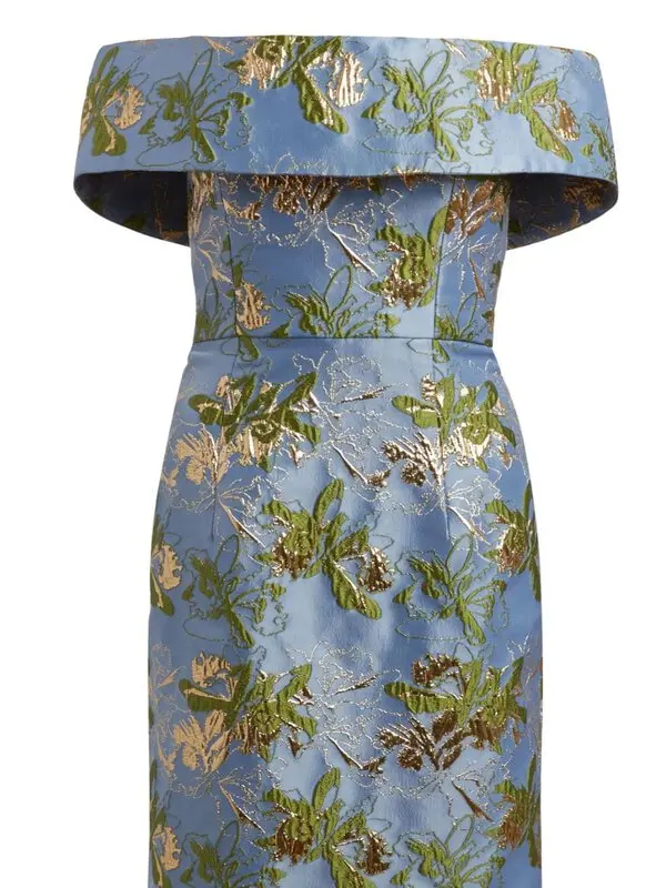 MARKARIAN Clover Brocade-effect Silk Long Dress