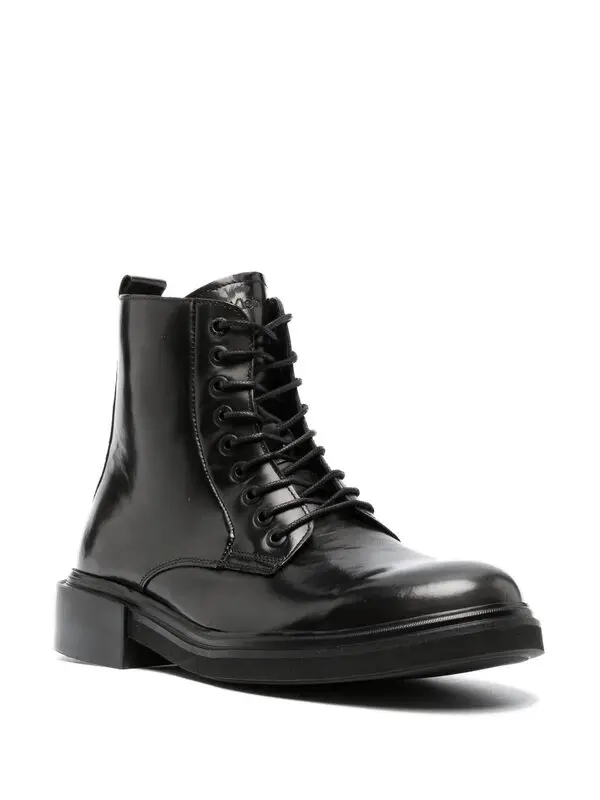 Calvin Klein Leather Lace-up Boots