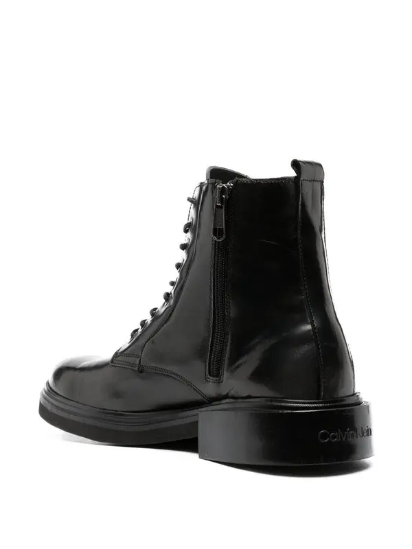 Calvin Klein Leather Lace-up Boots