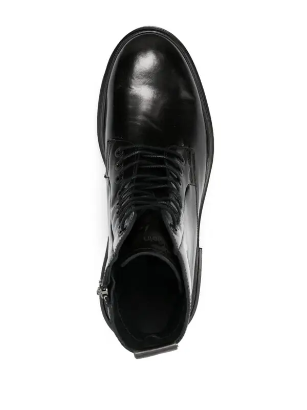 Calvin Klein Leather Lace-up Boots