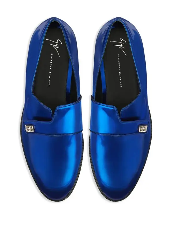 Giuseppe Zanotti Marty Loafers In Blue - 61% Off | Editorialist display picture 2