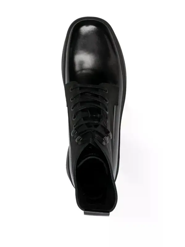 Calvin Klein Lace-up Leather Boots