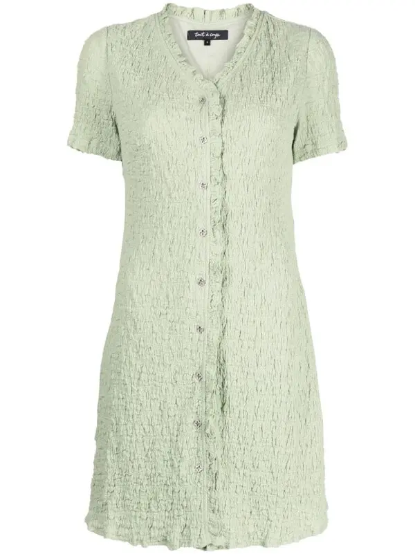 TOUT A COUP Cloqué-effect Mini Dress