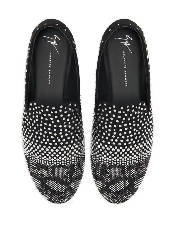 GIUSEPPE ZANOTTI Marthin Crystal-embellished Loafers