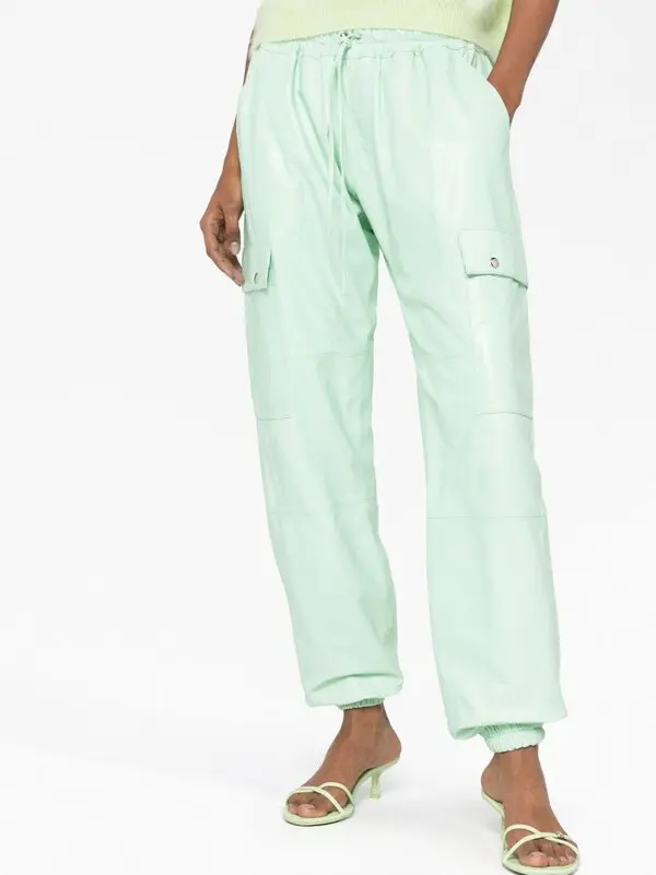 LISKA Leather Track Pants