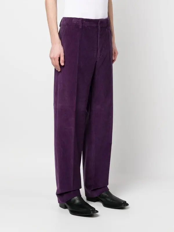 Dsquared2 Corduroy Straight-leg Trousers - Purple