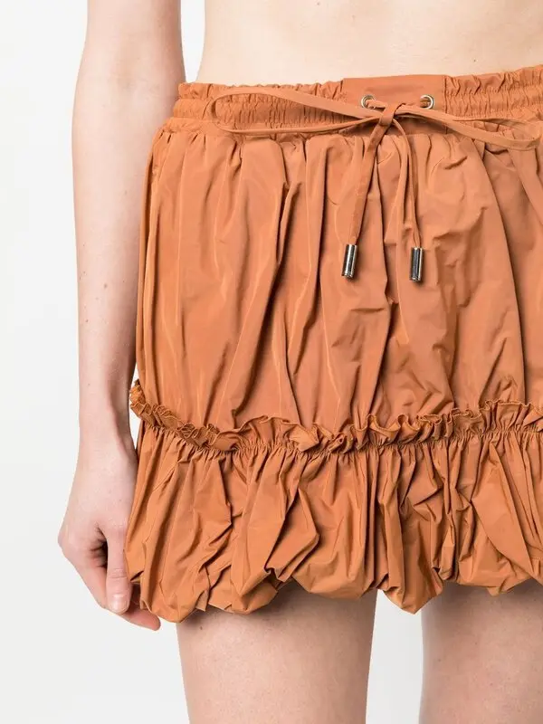Dsquared2 Pleated Drawstring Miniskirt