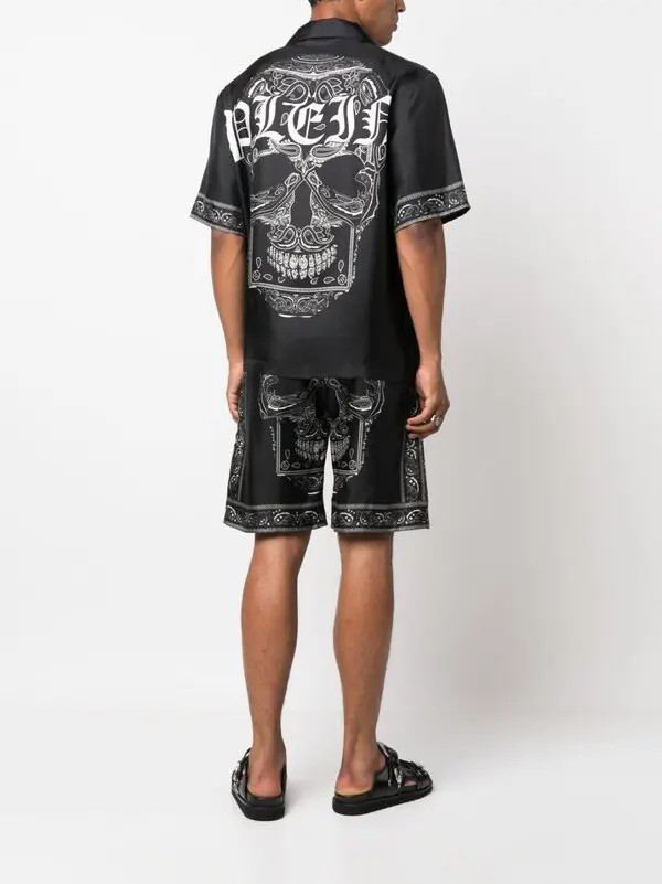 Philipp Plein Skull-print Silk Shirt