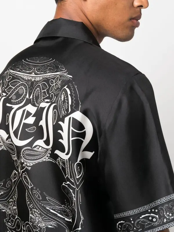 Philipp Plein Skull-print Silk Shirt