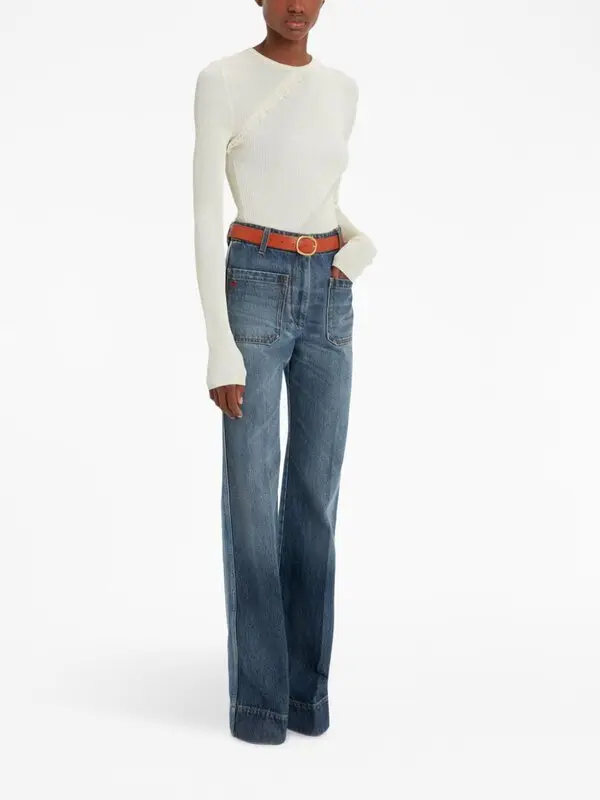 Victoria Beckham Spiral Knitted Top