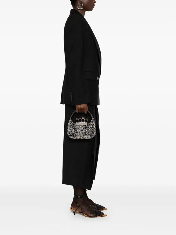 Alexander McQueen Mini Jewelled Hobo Bag