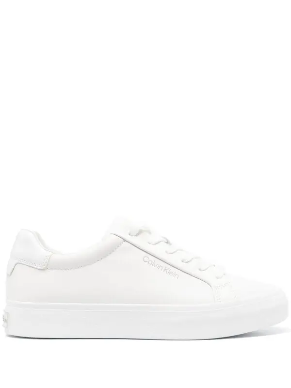 Calvin Klein Calf Leather Lace-up Sneakers