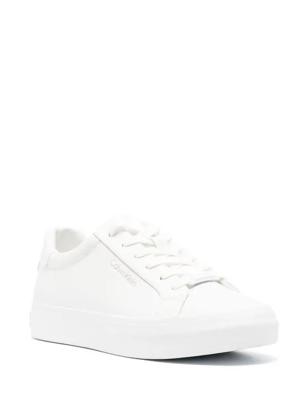 Calvin Klein Calf Leather Lace-up Sneakers