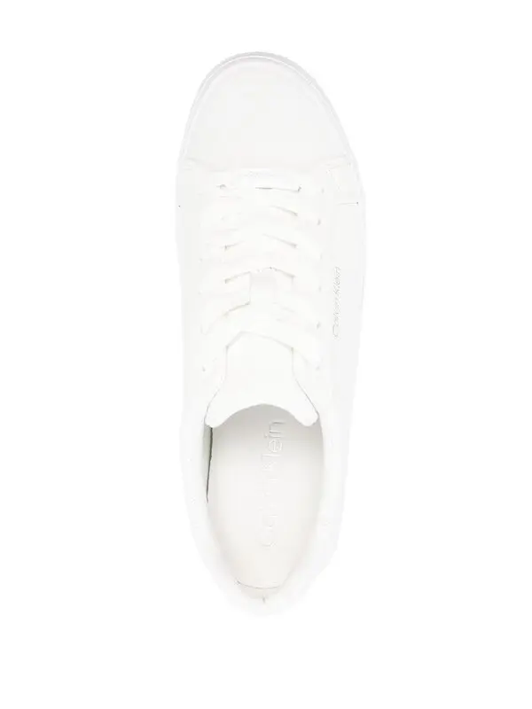 Calvin Klein Calf Leather Lace-up Sneakers