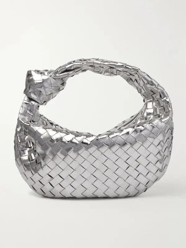 Bottega Veneta Jodie Teen Intrecciato Tote - Silver