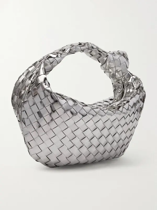 Bottega Veneta Jodie Teen Intrecciato Tote - Silver