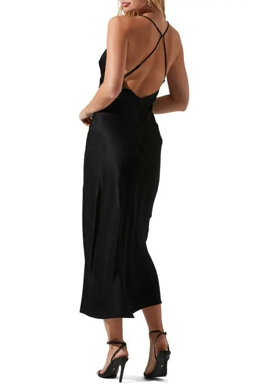 Astr The Label Cassandra Satin Dress