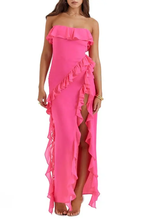 House Of Cb Sarina Ruffle Maxi Dress