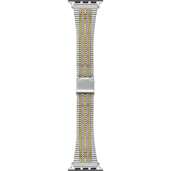 POSH TECH Stainless Steel Apple Watch Band - Silver/gold